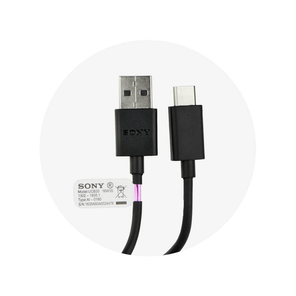 Cablu Original Sony, USB C, SE UCB20, USB Type C, 1m, Bulk, Negru - eMAG.ro