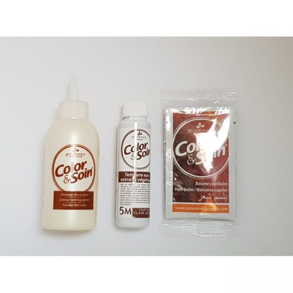 Vopsea de par permanenta 3Chenes, Color & Soin, 135 ml, 5M, Saten ...