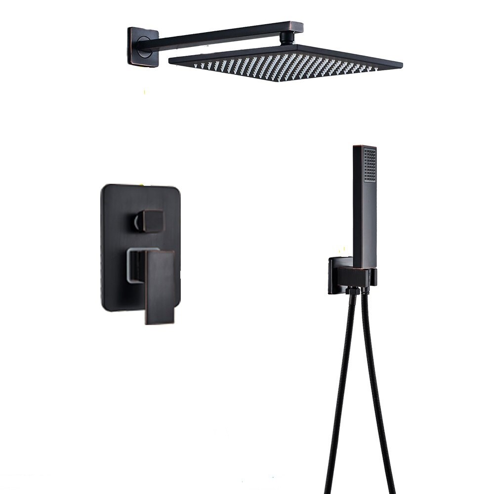 Set de dus Negru, AquaSpa, Palarie de 20 CM - eMAG.ro