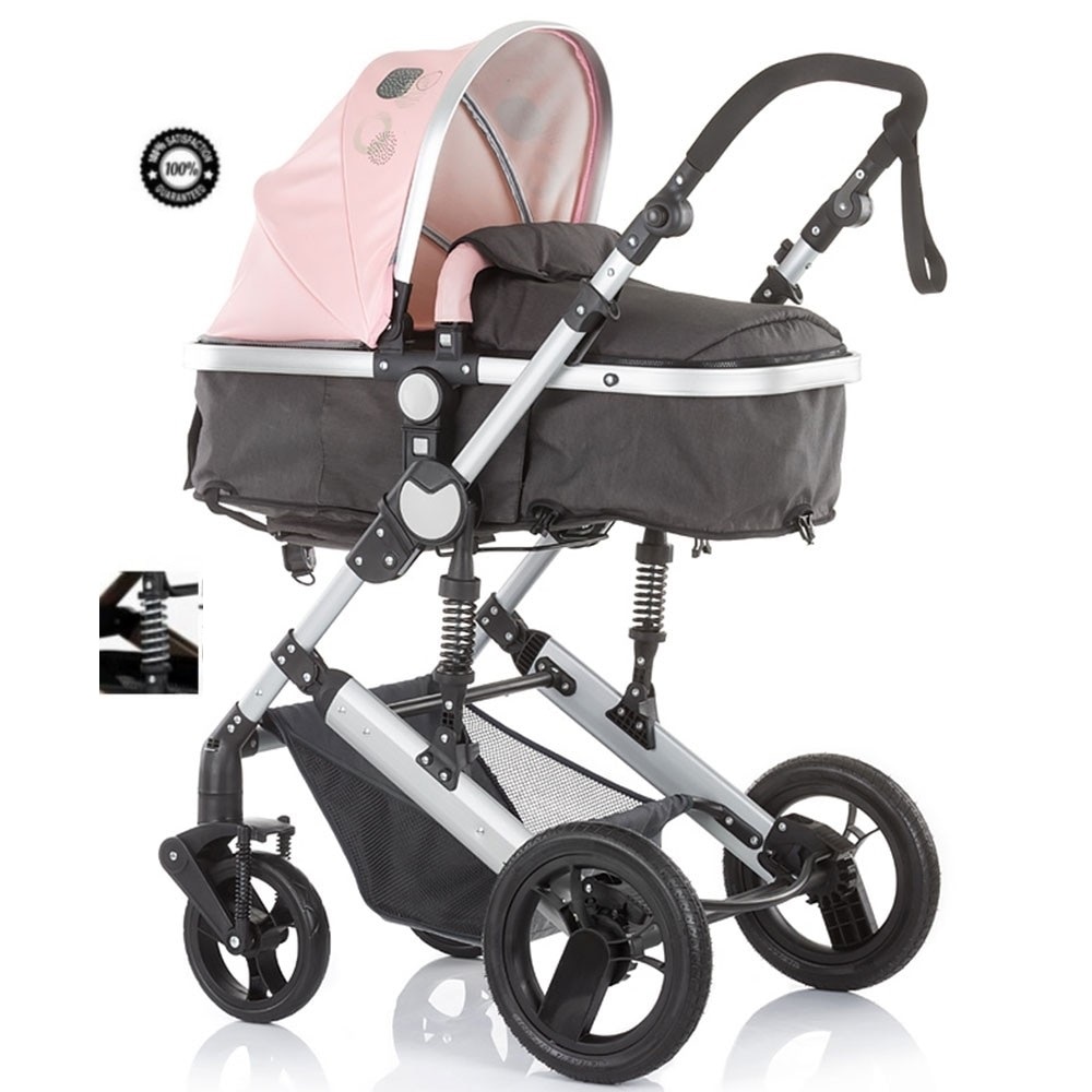 Carucior 2 in 1, Dubla suspensie pe roata si cadru, Plasa de tantari ...