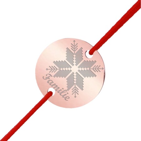 Martisor Bratara Inox Banut Rose Gold Floare Familie - eMAG.ro