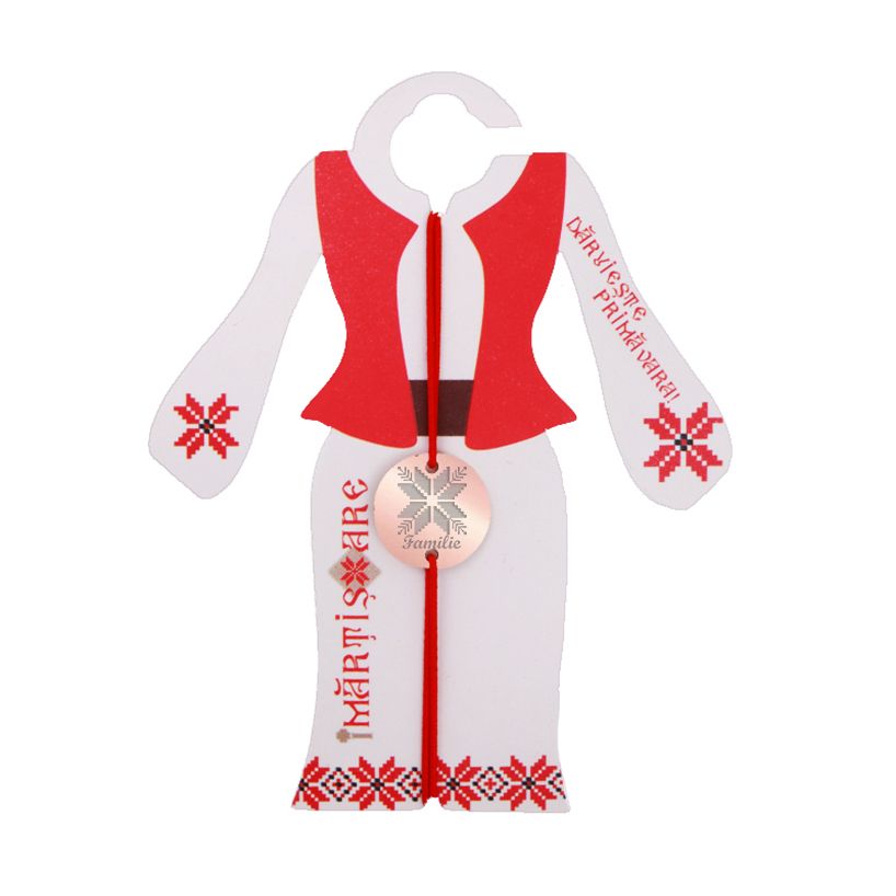 Martisor Bratara Inox Banut Rose Gold Floare Familie - eMAG.ro