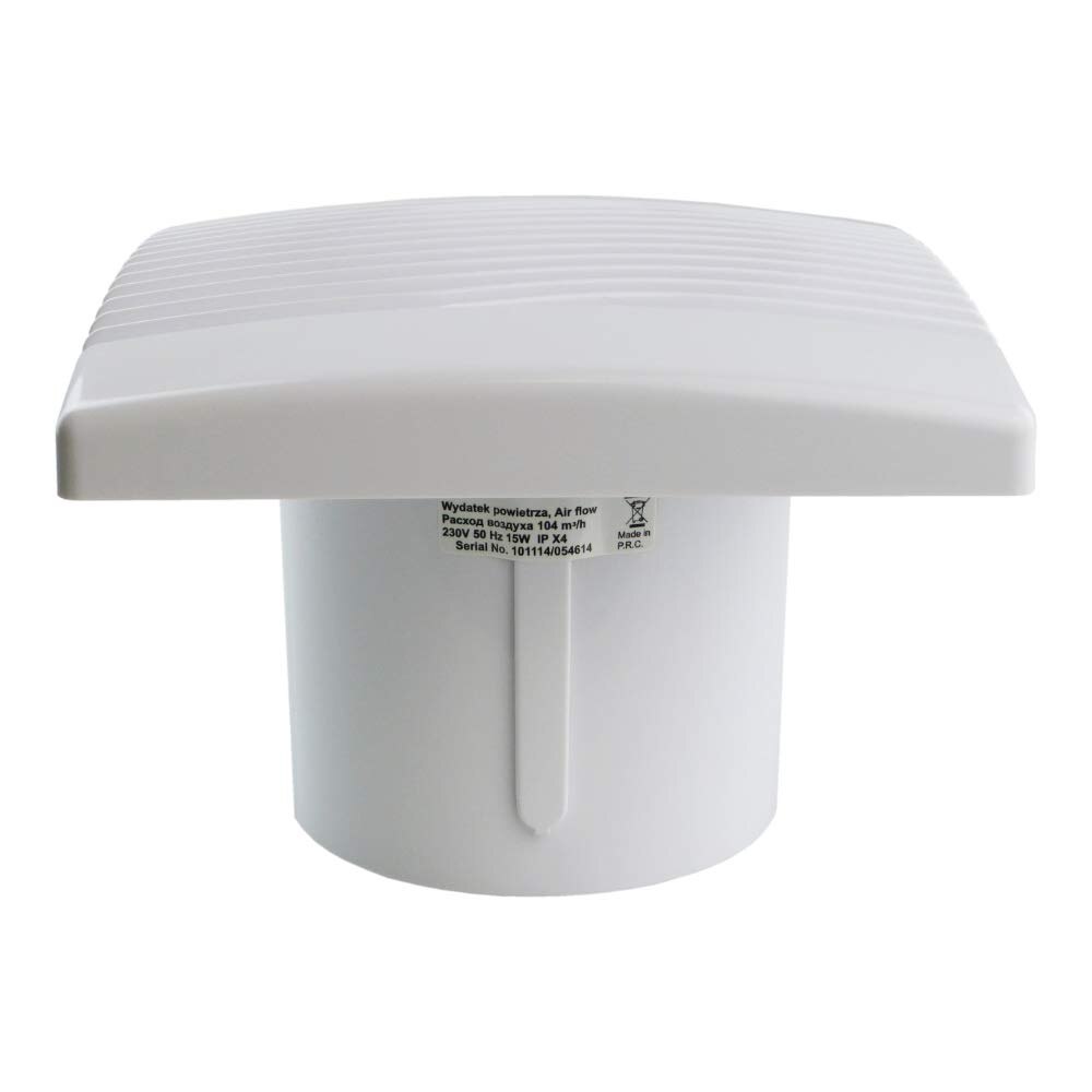 Вентилатор за баня airRoxy pRim 150S [150mm], 1450 ± 200 rpm, 47 dB, 20 ...