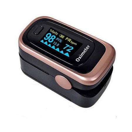 Oximetru Puls Ultracompact Negru Masurare Nivel Oxigen+Gentuta - eMAG.ro