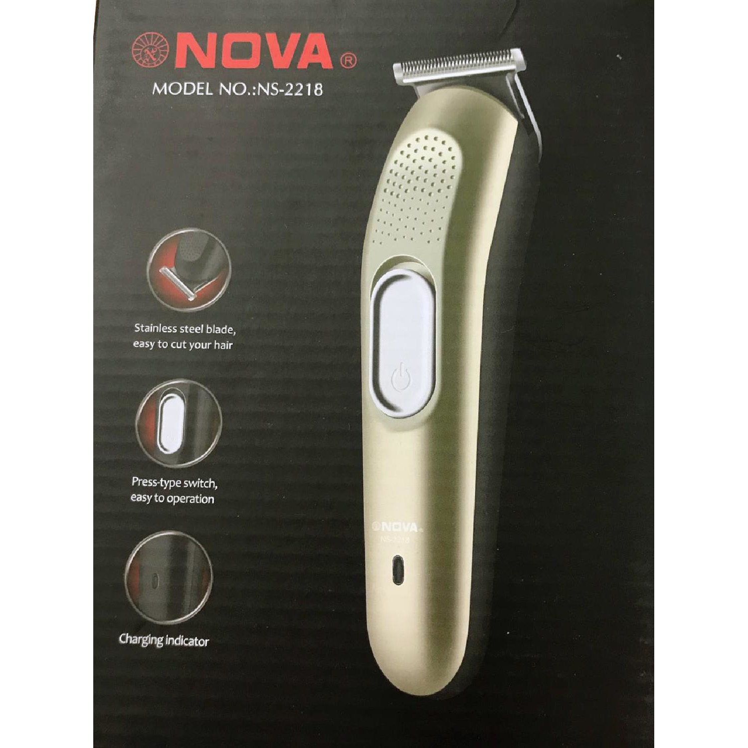 Masina tuns barba si contur reincarcabila fara fir Nova NS 2218 - eMAG.ro