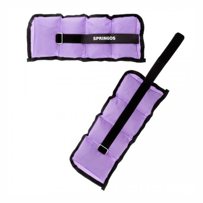 Set greutati fitness pentru maini si picioare, 2x0.5kg, 2 buc, violet ...