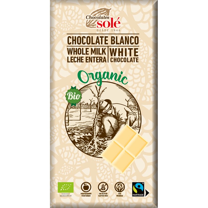 БИО бял шоколад, 100 гр. Chocolates Sole - eMAG.bg