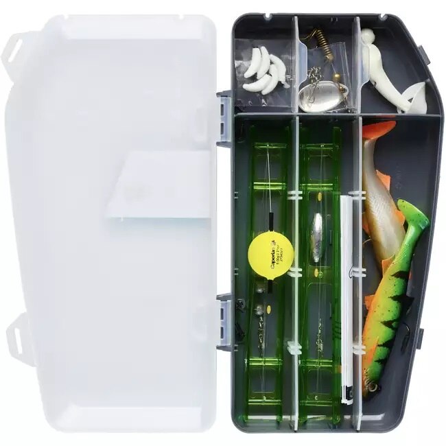 Set pescuit cu naluci BRT-024, undita 240 cm, fibra de sticla, 13 ...