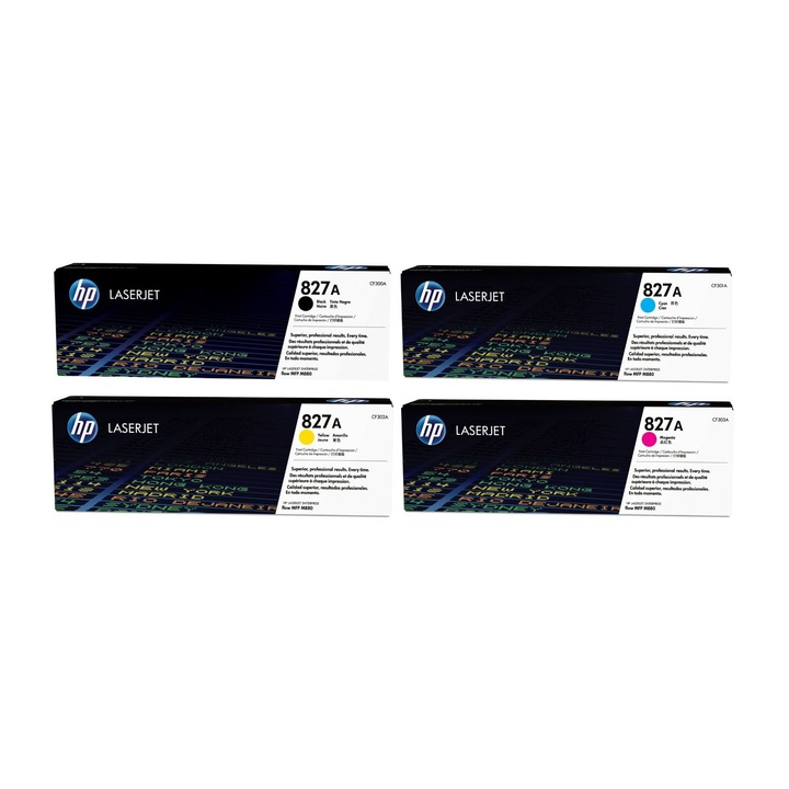 Оригинална тонер касета HP (827A) CF300A черна CF301A циан CF302A жълта ...