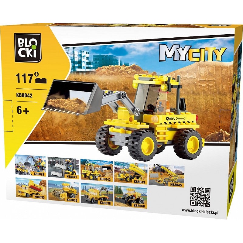 Конструктор Blocki Багер, 117 части - eMAG.bg