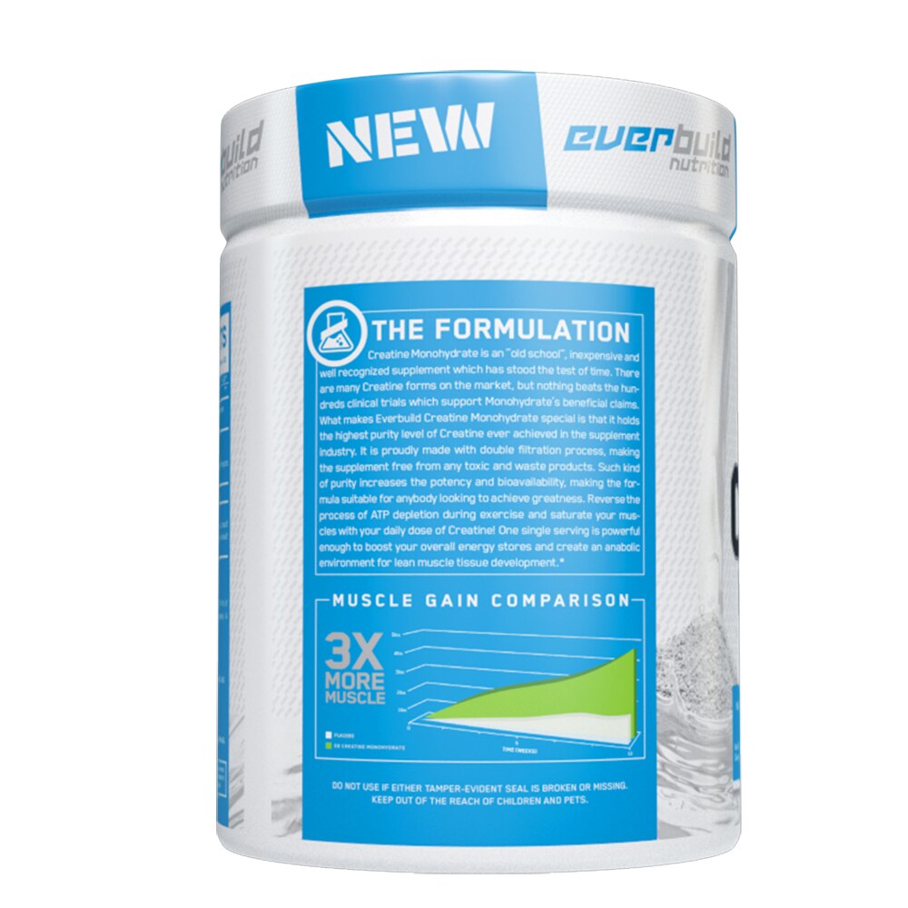 Creatine Monohydrate EVERBUILD 0.500 kg - eMAG.bg