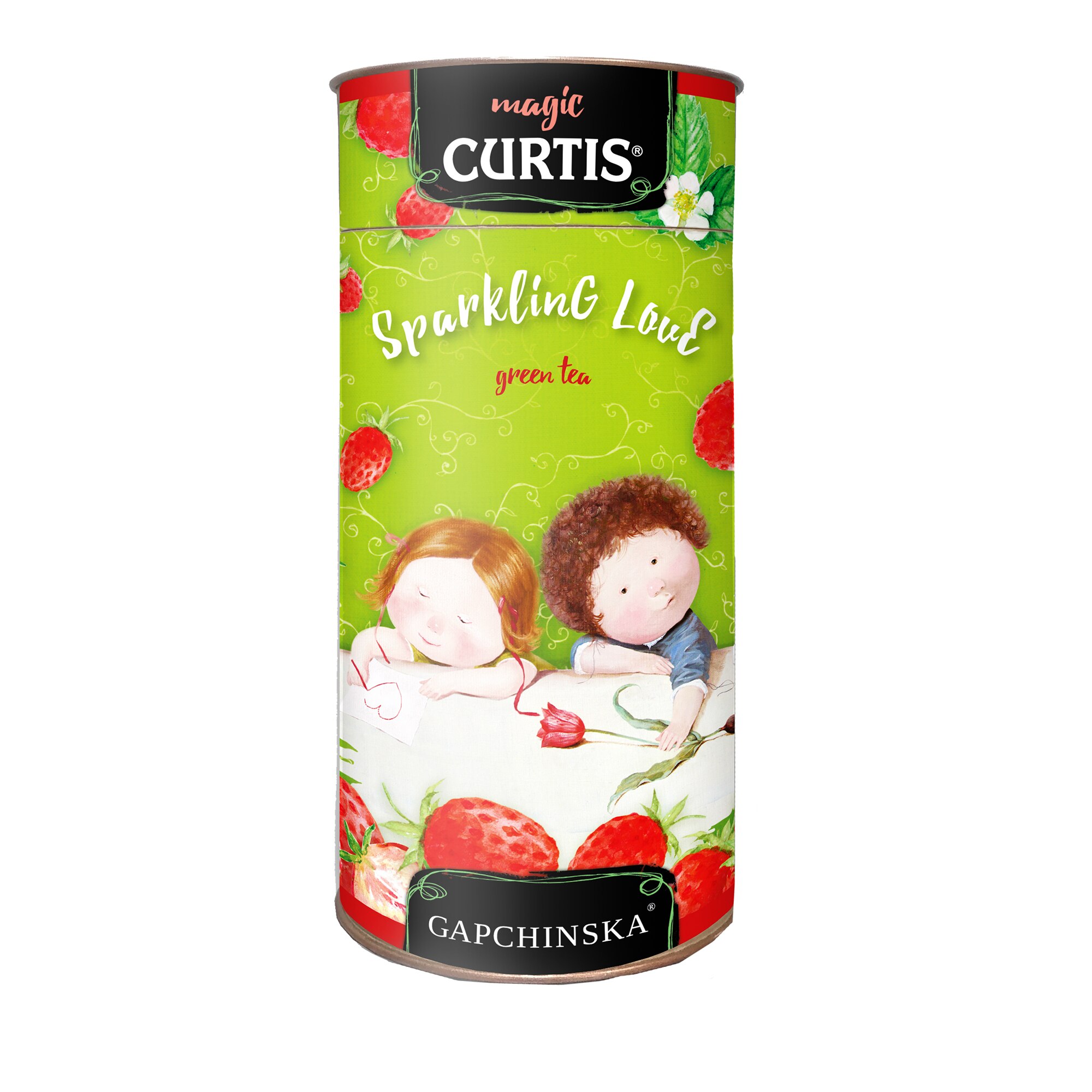 Ceai verde chinezesc "Curtis" Sparkling Love, cu bucati de fructe si ...