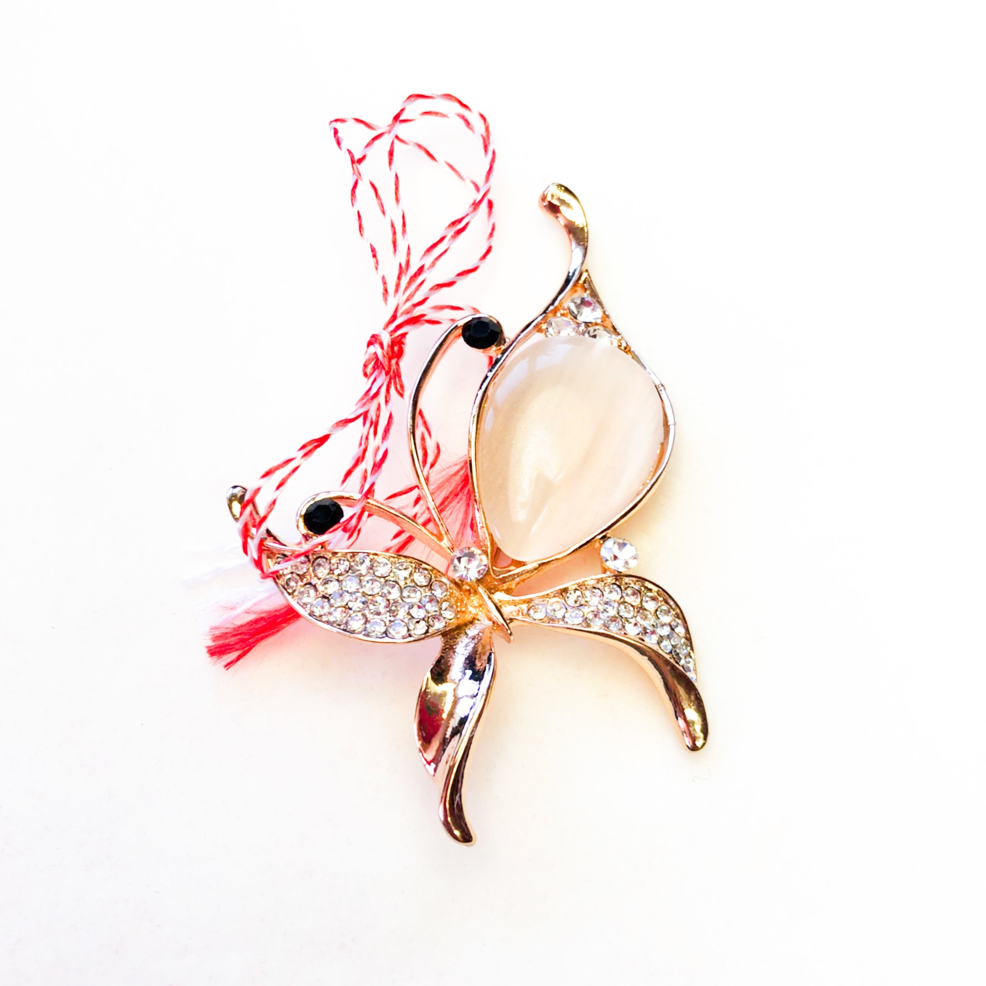 Brosa Fluture Auriu Sidef - eMAG.ro