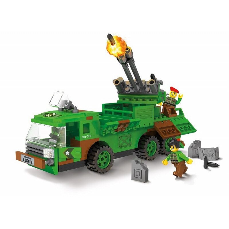 Конструктор Blocki Военен ТИР с ракетна установка, 222 части - eMAG.bg