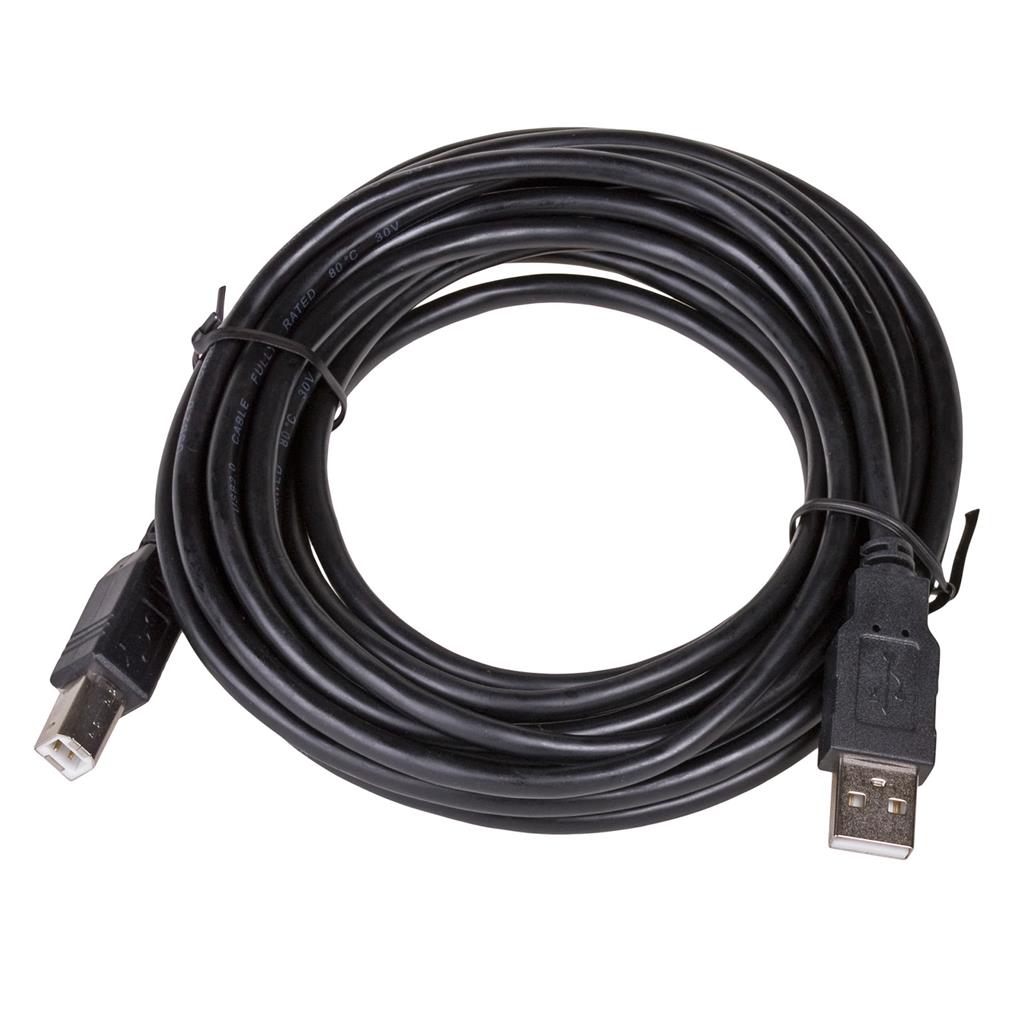 Cablu Akyga, USB/USB-B, 5m, Negru - eMAG.ro