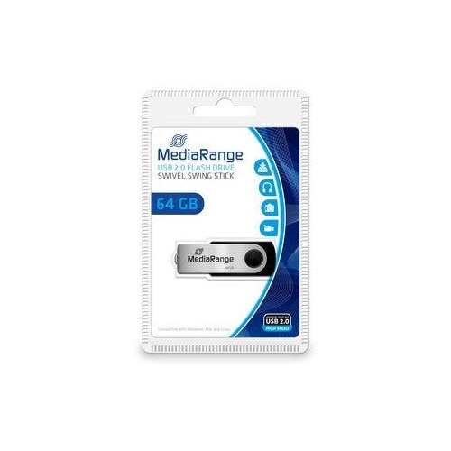 MediaRange USB 2.0 flash drive, 64GB "MR912" (timbru verde 0.03 lei ...
