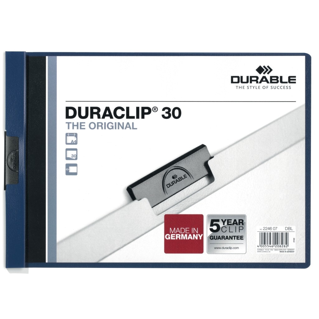 Dosar plastic Durable, Duraclip 30, A4 landscape - eMAG.ro