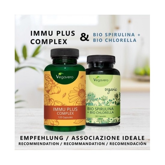 Хранителна добавка Vegavero, Immu Plus Complex 120 Капсули - eMAG.bg