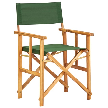 Scaun regizor Zakito Europe, lemn de acacia, pliabil, verde, 55x56x88cm ...