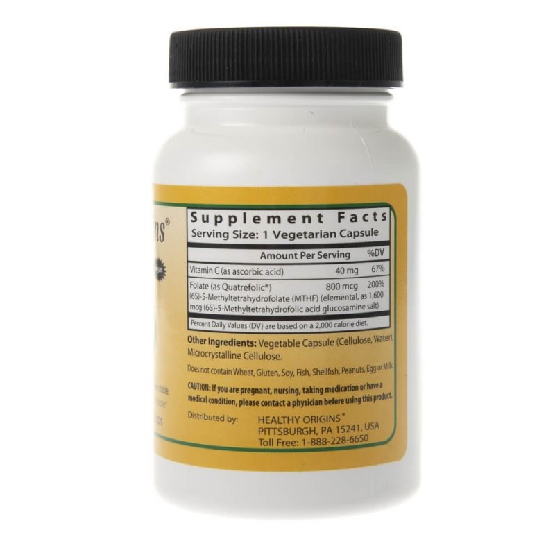 Healthy Origins Methyl Folate, Metil-folát 800 mcg kapszula, 120 db ...