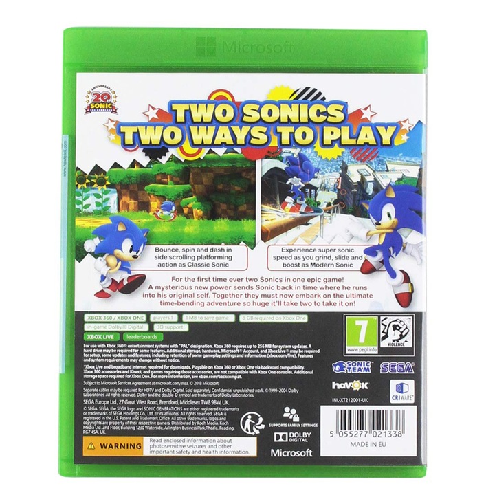Joc Sonic Generations En Xbox One - eMAG.ro