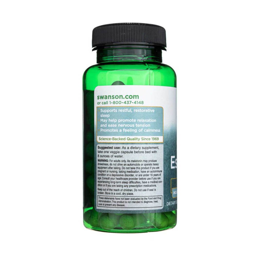 Sleep Essentials with GABA and Melatonin, Swanson, 60 capsule SWC104 ...