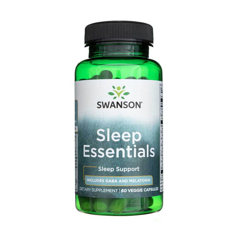 Sleep Essentials with GABA and Melatonin, Swanson, 60 capsule SWC104 - eMAG.ro