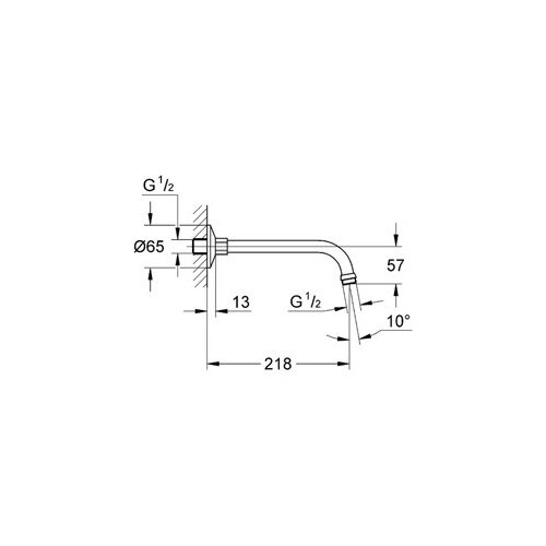Комплект смесител за вграждане GROHE EUROSMART за вана и душ, с душ ...