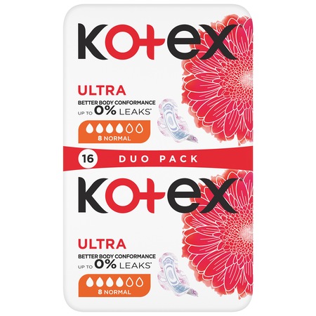 Absorbante Kotex Ultra Normal, 16 buc - eMAG.ro