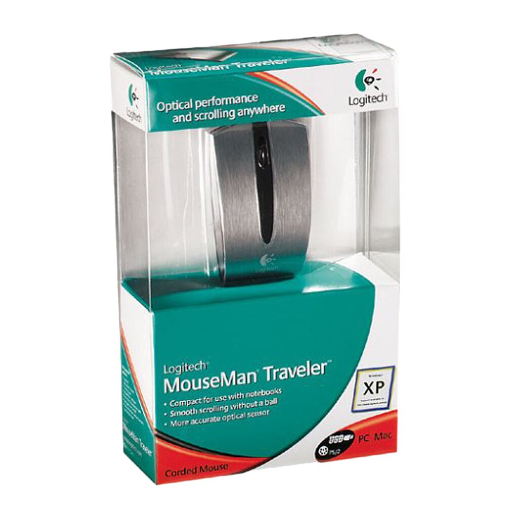 Mouse Logitech MouseMan Traveler M-BJ79, USB, Argintiu - eMAG.ro