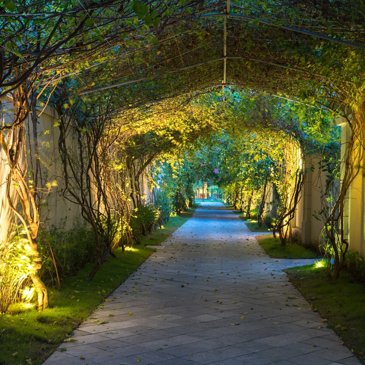 Spot exterior LED, ECD Germany, 5 W, patrat, 12 x 12 cm, 3000 K, lumina ...