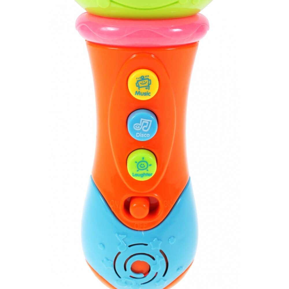 Microfon interactiv cu proiector si sunete 20cm Green - eMAG.ro