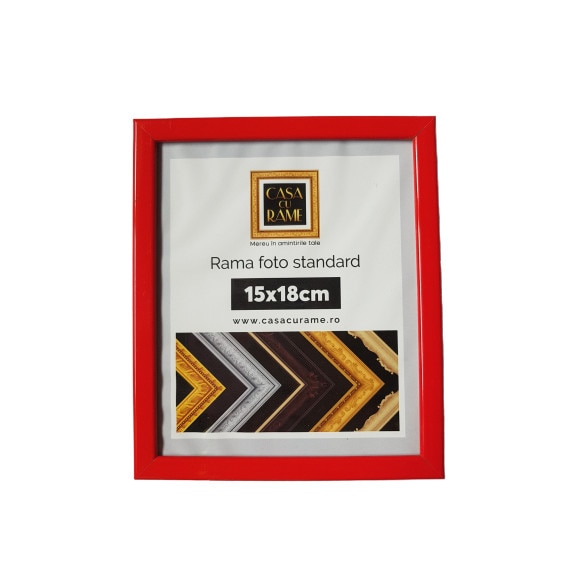 Rama foto, Casa cu Rame, Plastic, K091 Rosu, 15x18 cm - eMAG.ro