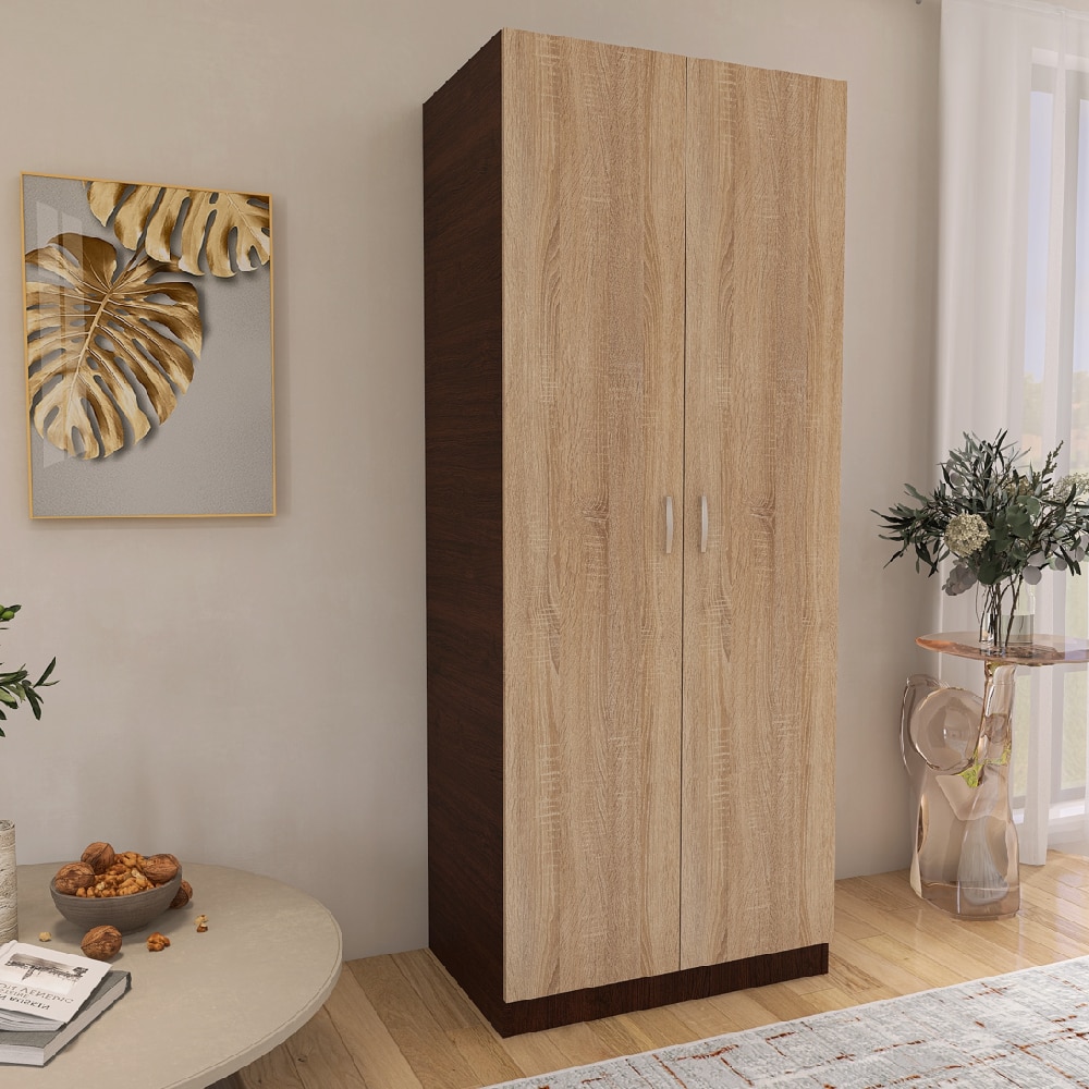 Dulap Wenge cu 2 Usi Sonoma, 4 Polita de Depozitare, 200X80x40 cm, Pal ...