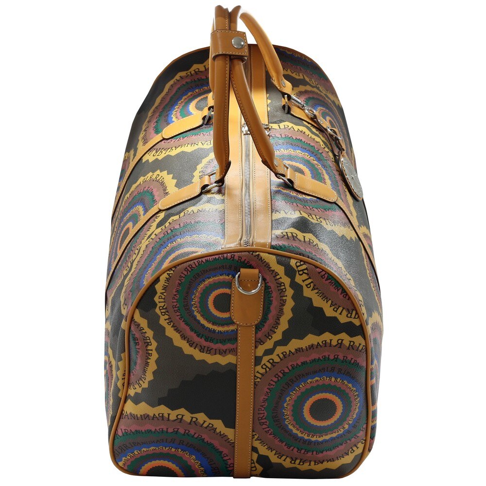 Geanta de voiaj Ripani din canvas si piele naturala 0262 multicolor ...