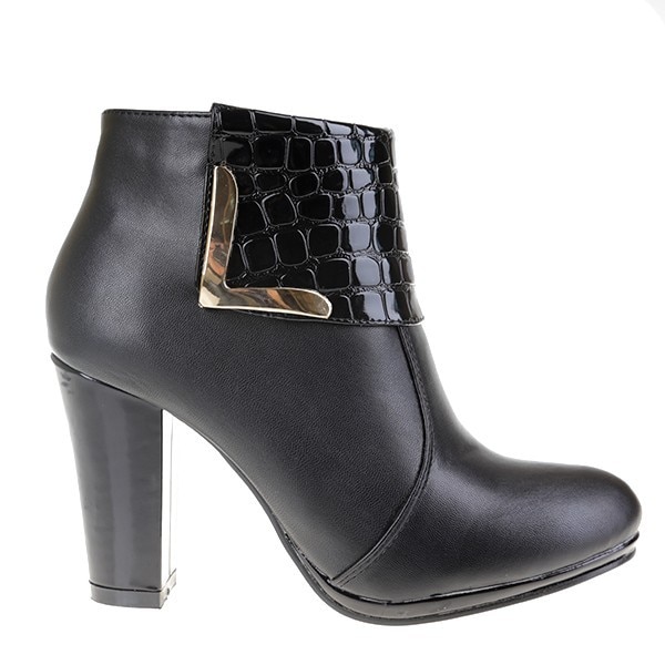 Botine Office Dalia Matar, 38 EU, Negru - eMAG.ro