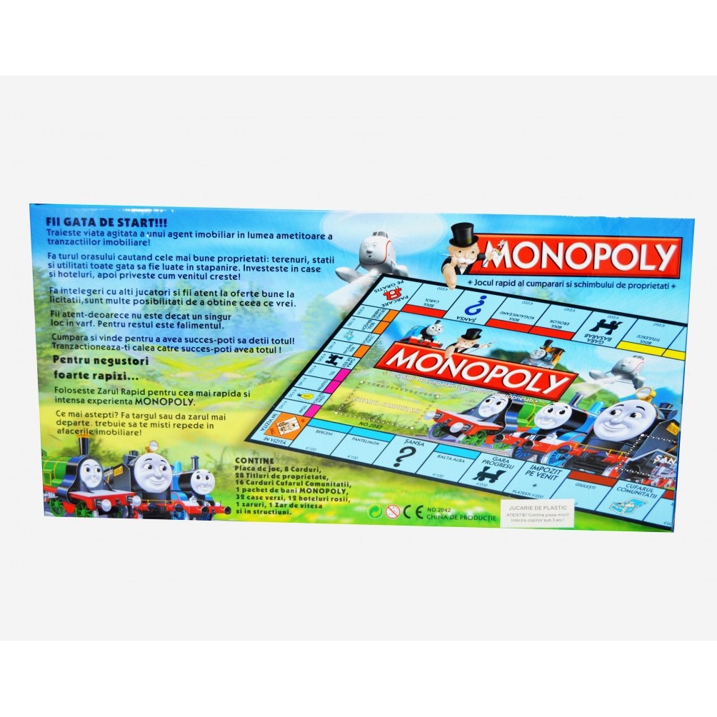 Игра Monopoly SIKS Thomas and friends, junior, +8 години - eMAG.bg