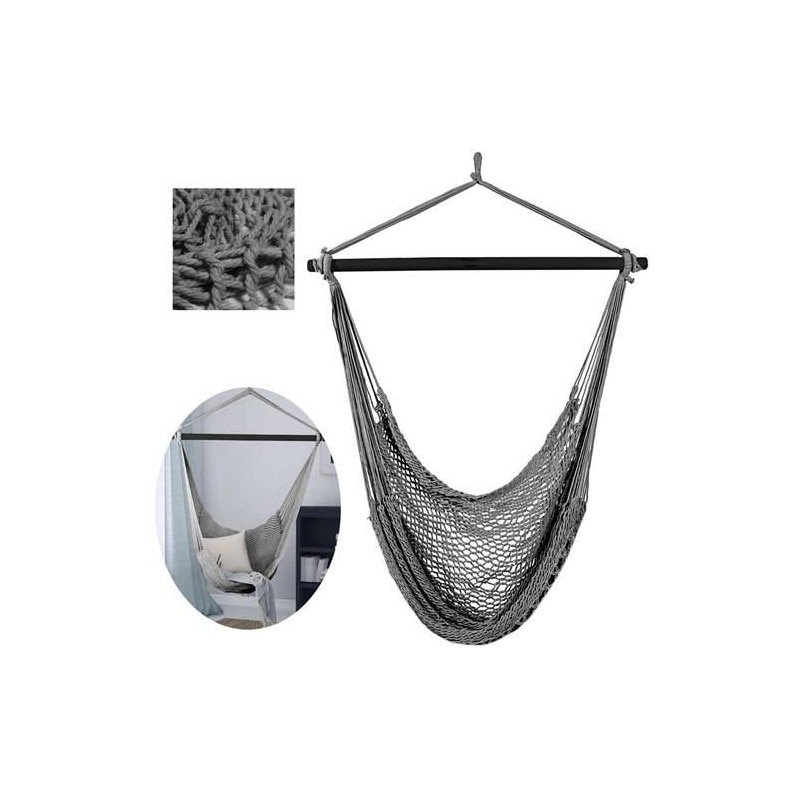 Hamac Suspendat Pentru Gradina Si Casa, Rezistent, Bumbac Dens, 100 X ...