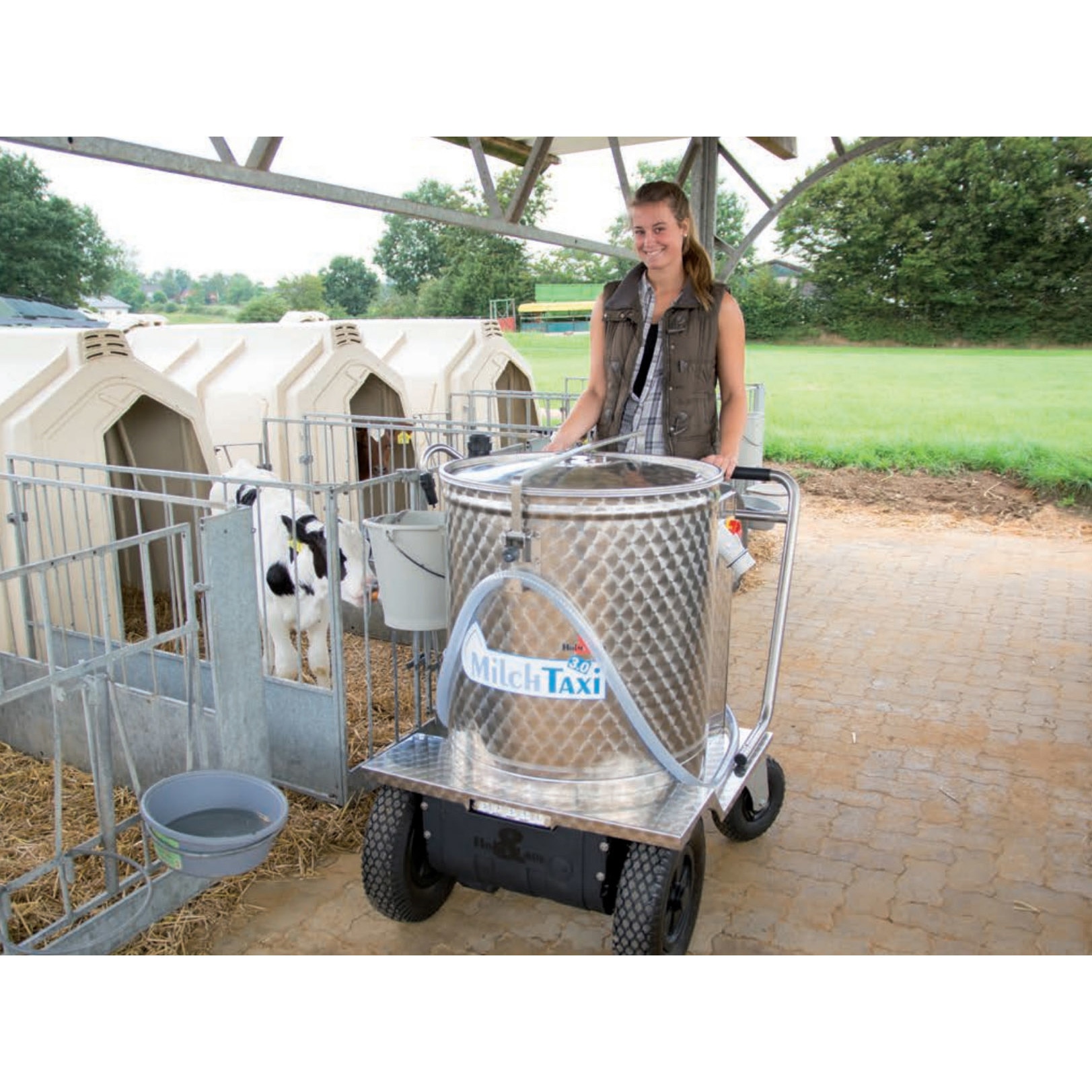 Milk Taxi pentru hranirea inteligenta a viteilor, 100 litri, HOLM ...