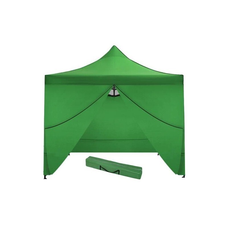 Cort Pavilion Pliabil Cu 4 Pereti Laterali De Gradina, PVC 420D, 3 X 3 ...