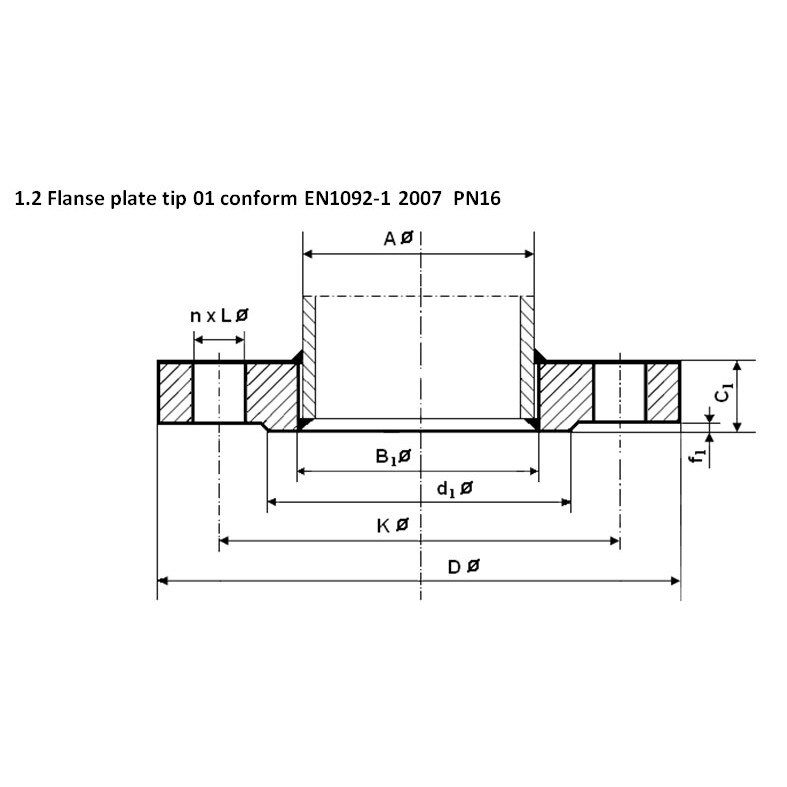 Flansa plata DN65 PN16 - eMAG.ro