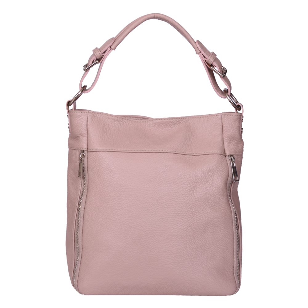 Geanta dama piele naturala Lucia roz - eMAG.ro