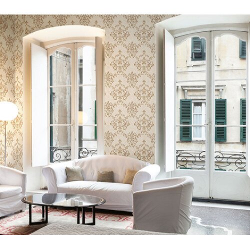 Tapet clasic, model baroc, vinil compact, extralavabil, pe suport de ...