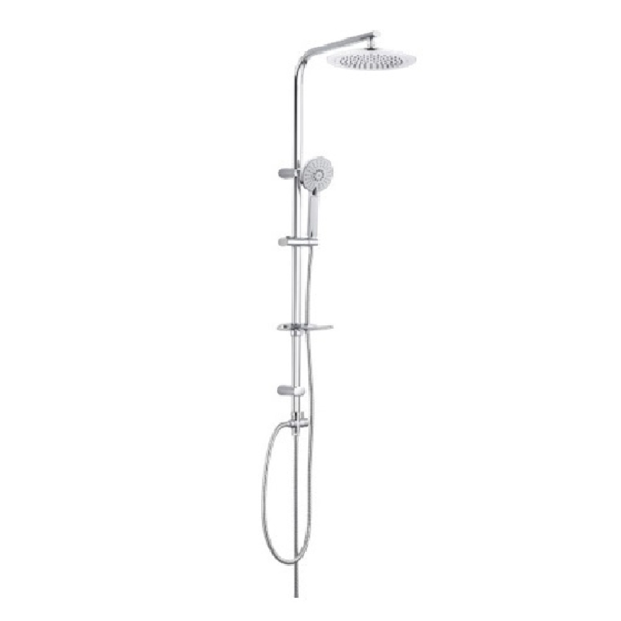 Coloana de dus ELLIPTIS cu teava din inox 304 crom, para dus fix si ...