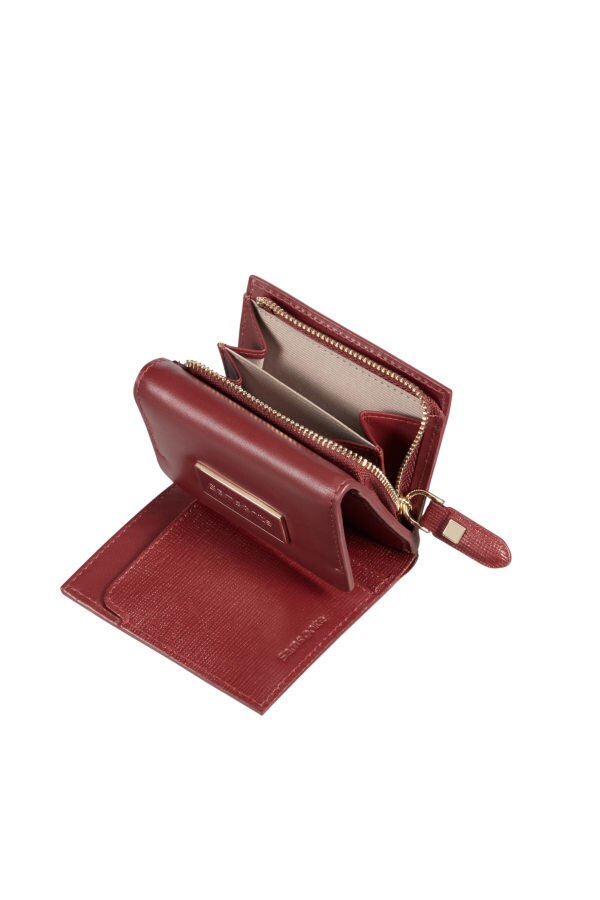 Portofel dama piele, Rosu bordo, Samsonite, karissa lth slg - eMAG.ro