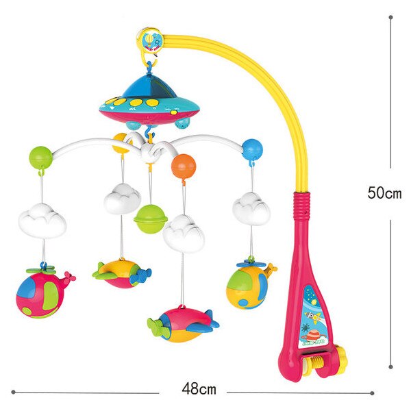 Carusel pentru patut cu proiector UFO, Malplay 104997 - eMAG.ro