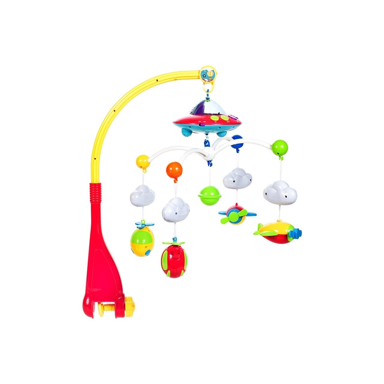 Carusel pentru patut cu proiector UFO, Malplay 104997 - eMAG.ro