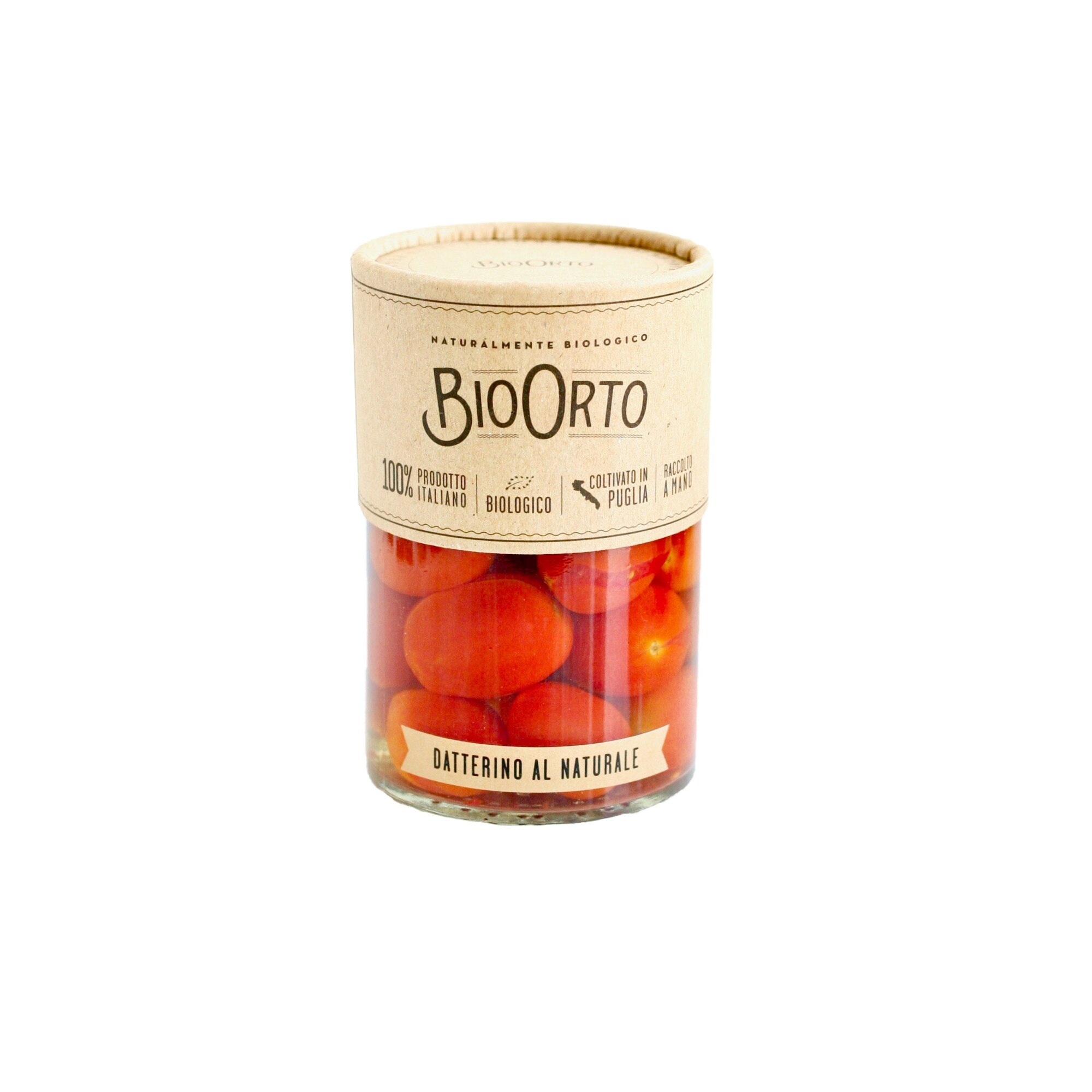 Rosii cherry Datterino bio conservate in apa BioOrto, 360 gr - eMAG.ro