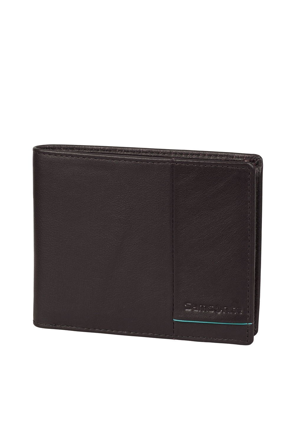 Portofel orizontal barbati maro, turcoaz, Samsonite, outline 2 slg ...