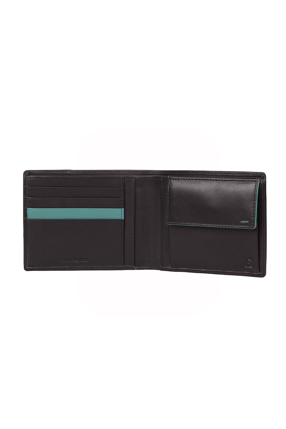 Portofel orizontal barbati maro, turcoaz, Samsonite, outline 2 slg ...
